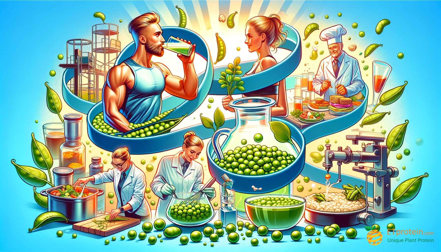 Clear Pea Protein: Exploring Its Versatile Applications-ETprotein Clear Pea Protein: Exploring Its Versatile Applications-ETprotein